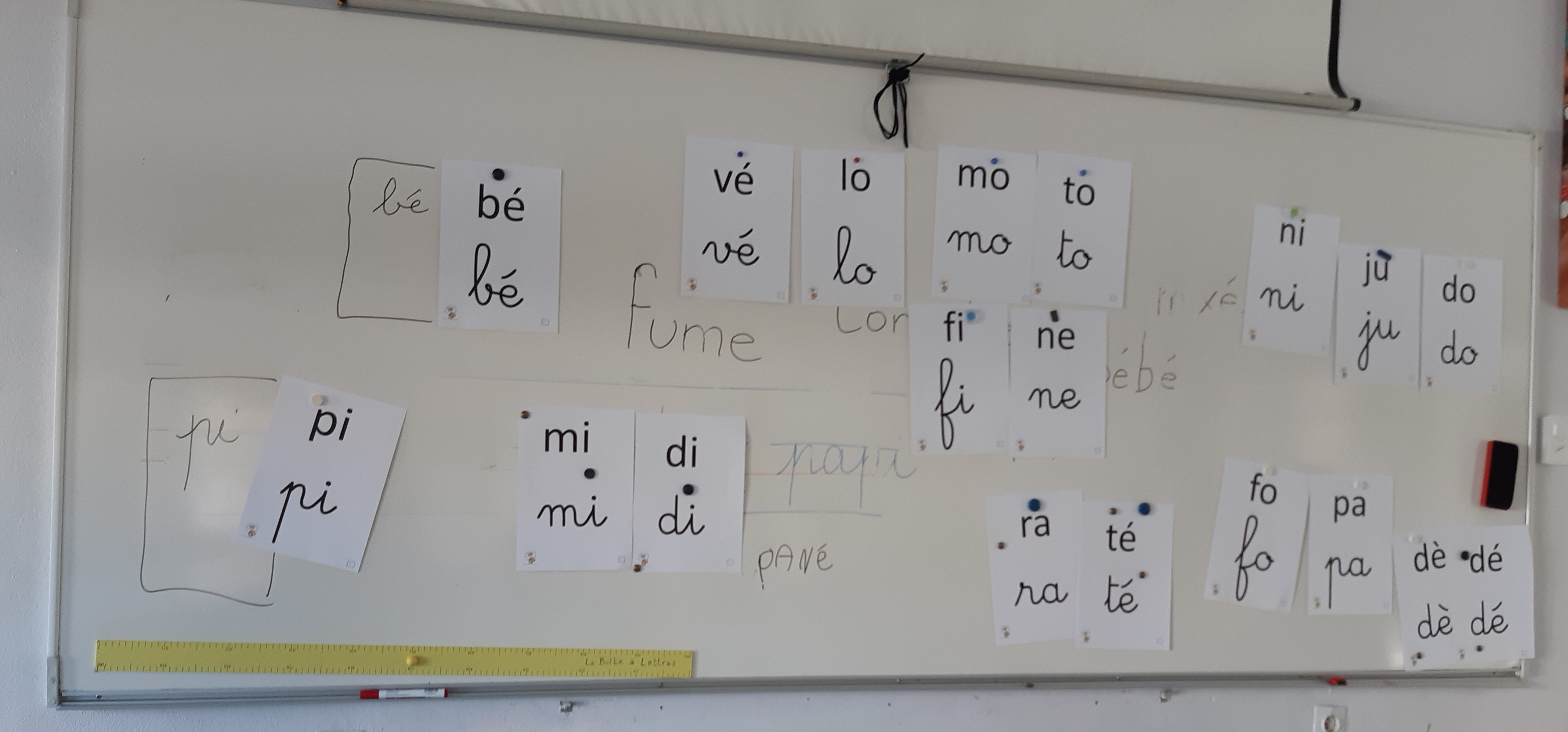 Les cartes-syllabes en format A4 pour la classe – Lire, Écrire, Chanter